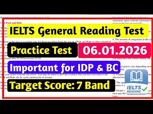 IELTS Reading General Training Practice Test 2026 With Answers | IELTS Reading Test General Training