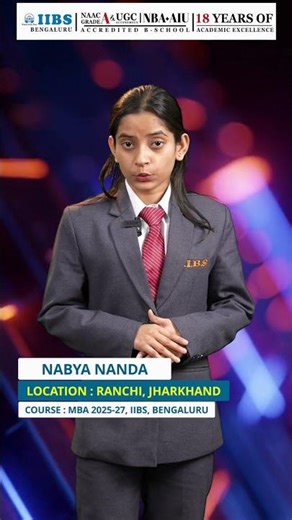 Top MBA College in Bengaluru | Journey Begins at IIBS | Learning, Leadership & Growth | Nabya Nanda
