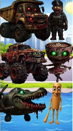 SCARY MONSTER Transformations! Don’t Watch Alone! #zombie #cartoon