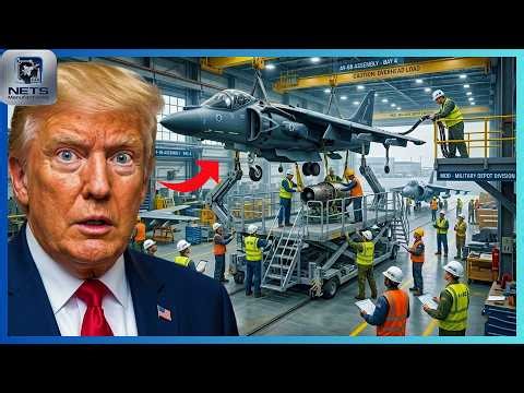 How America is Building the AV-8B Harrier II 🇺🇸: Inside the Vertical Takeoff Jet Factory