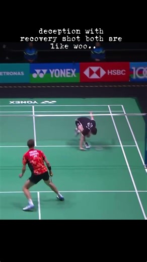 time of deception and the recovery shot #badminton #badmintonlovers #sports