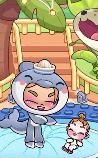 Fun in the Water! Girls Enjoying a Sunny Day by the Pool