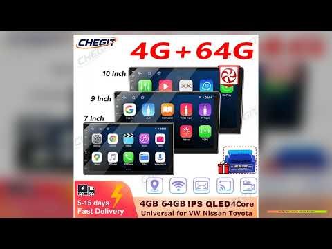 2 din Carplay Android Radio Multimedia 64G 7 9 10 inch Android 13 Auto stereo receiver Player GPS f