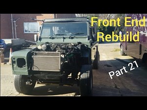 Land Rover Defender Puma TDCI Front Wings, Bonnet + Wheel Arches Fitting Front End Rebuild 110 90