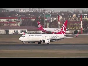 Turkish Airlines Boeing 737-8F2 TC-JGK TK 1729 landing at Berlin Tegel Airport