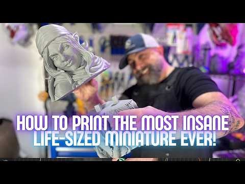 How to Print The Most INSANE Life-Size Figure Miniature Ever?