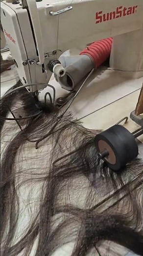 how to make a wig.sewing machine. #machine #wig