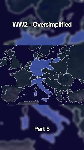 WW2 - Oversimplified (Part 5) #History #ww2 #animated #fyp