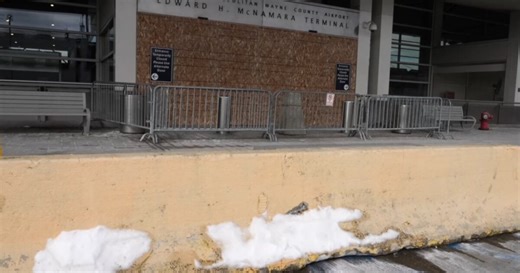DTW adds concrete barriers after car crashes into McNamara Terminal