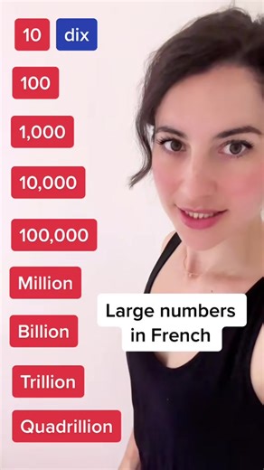 🇫🇷 Large numbers in French #french #learnfrench #frenchlanguage #frenchlesson #fyp