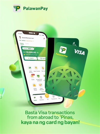 Pera Padala Gamit ang PalawanPay Virtual Visa Card