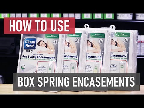 How to Use Clean Rest Pro Box Spring Encasements