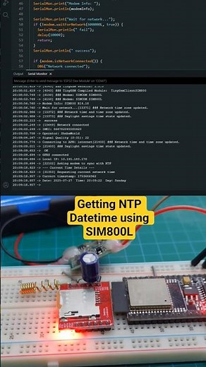 The SECRET to Getting Accurate NTP Datetime using SIM800L and ESP32