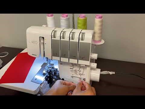 Threading the BERNINA L460 Overlocker