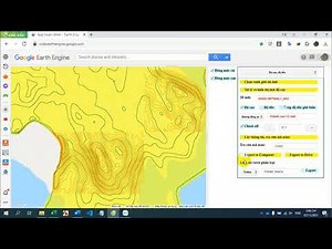 Create and display contour lines by Google Earth Engine