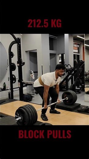 BLOCK PULLS -212.5 KG #deadlift #powerlifting