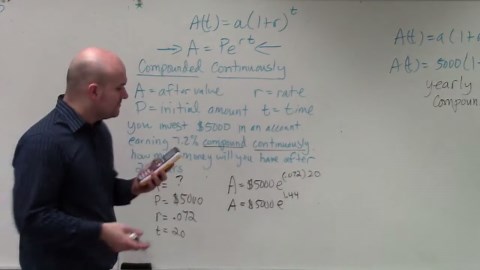 Determining the final value of an investment compounded continuously