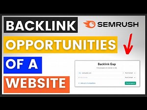 How To Find Easy Backlink Opportunities For A Website? (Semrush Backlink Gap Tool)