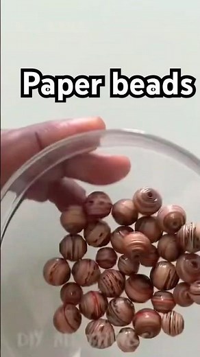Round paper beads