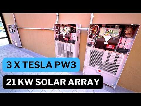 Installing 21,000W solar array with 3 Tesla Powerwalls 3. Full home battery backup.
