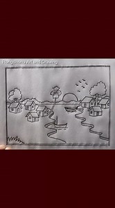 11M views · 185K reactions | so beautiful village #house #nature #scenery #drawing #artwork #reelsvideoシ #viralpost2024 #prakitik | Rongdhonu Art and Drawing | Facebook
