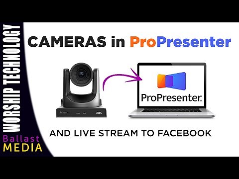 Using Cameras in ProPresenter - Live Stream to Facebook from ProPresenter