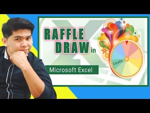 How to make a RAFFLE DRAW in MICROSOFT EXCEL - Tagalog | Edcelle John Gulfan