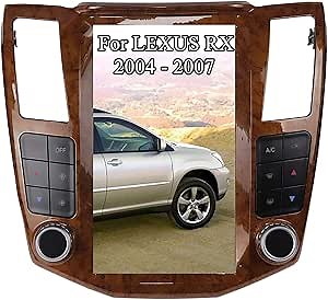 ZWNAV Tesla Style Touch Screen Android Radio for Lexus RX RX330 RX300 RX350 RX400H 2004 2005 2006 2007 2008 Car Stereo Multimedia Player GPS Navigation Head Unit Video PX6 Carplay