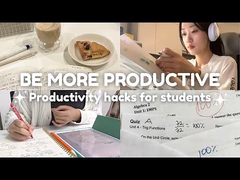 Productivity Hacks for Students✨ | The Ultimate Guide (Focus + Motivation)⭐