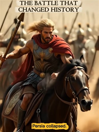 EPISODE 5: The Battle That Changed History In 331 BCE, Alexander met Darius one final time at Gaugamela. Persian war chariots thundered forward. Alexander split the enemy line and drove straight for the king. Darius fled again. Persia collapsed. The ancient world now belonged to Alexander. #Gaugamela #AlexanderTheGreat #ancientbattles
