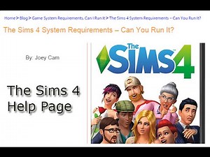 The Sims 4 System Requirements – Minimum and Recommended