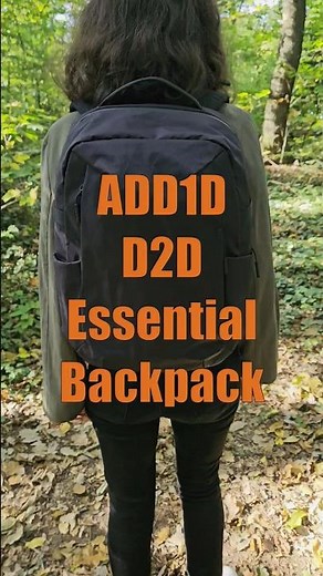 ADD1D D2D Essential Backpack: Female Fit & Size Look 🎒
