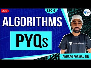 Previous Year Questions | Lec 6 | Algorithms | GATE 2021 CSE | Anurag Sir