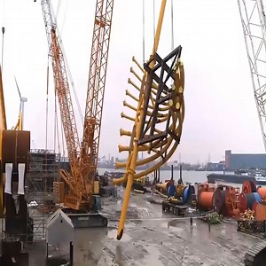 9.8K views · 108 reactions | Incredible fabrication and installation of giant water jacket and offshore platform | Discover Real Life | Facebook