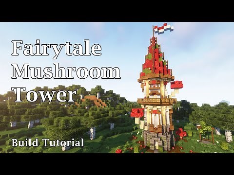 Medieval Mushroom Tower Minecraft | Fairytale Mushroom Castle