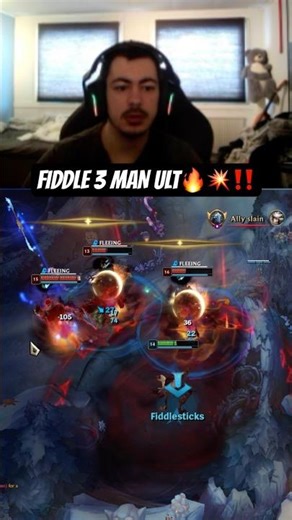 Fiddlesticks Support 3-Man Ult + Mel Combo 🔥💀 #fiddlesticks #leagueoflegends #league