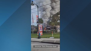 VIDEO: Investigators work to determine cause of crash that led to fireworks store fire