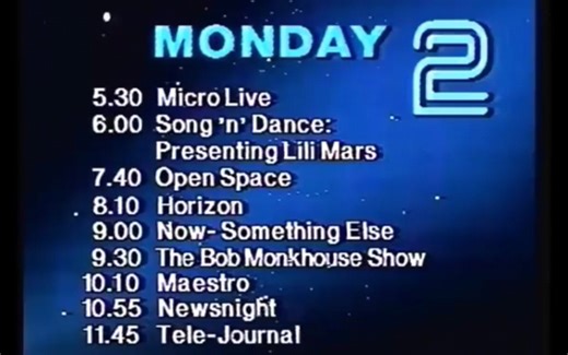 【广播电视】【英国】英国广播公司(BBC 2) 闭台(1986.03.02/03)