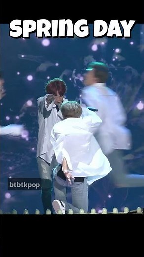 Jimin de BTS deslumbra con sus suaves movimientos en Spring Day | BTS Jimin live performance. #bts