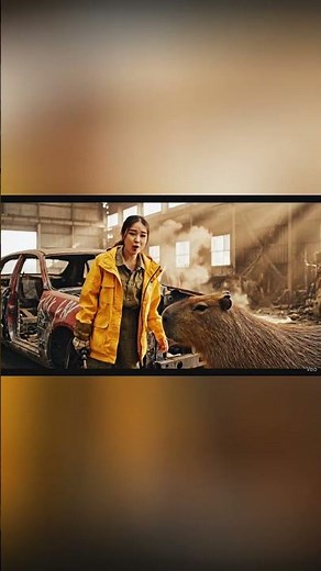 Capybara had his tank destroyed by Ti and his sister made him a giant tank #capybara