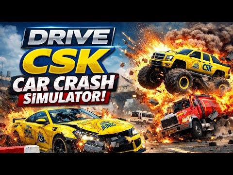 Drive CSX Car Crash Simulator LIVE 🚂💥 Extreme Train vs Car Accidents Gameplay