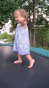 2.6K views · 104 reactions | Boot or no boot, Grace loves the trampoline!! . Two of her current favorite songs: Patty cake & Mommy/Daddy Come Alive . . Grace has probably had more hours on a trampoline in her first 2 years of life than I did in my first 30! Love seeing how much she loves it ❤️ | Michelle Warnky | Facebook