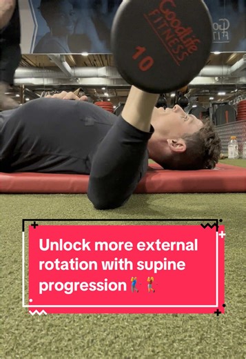 Unlock Your Swing with Supine Shoulder Power! ⛳️ Golfers, let’s talk about a game-changer for your swing – better shoulder mobility! Specifically, we’re dialing in external rotation of your shoulder joint. Why? Because more rotation means a smoother backswing, a stronger coil, and a crisp release through impact. That’s where the supine progression comes in! Feel your mobility skyrocket, your shoulders loosen up, and your follow-through feel buttery smooth. It’s like giving your shoulder joints a