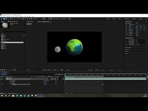 Tutorial: 3D Earth & Moon Animation in After Effects – Rotate & Orbit Step by Step