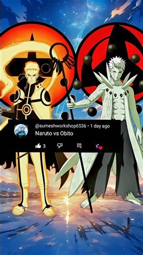 Naruto vs obito who is strong #obito #naruto #shorts