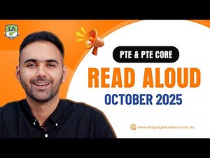 PTE & PTE Core | Read Aloud | Most Repeated Questions October 2025 | Language Academy
