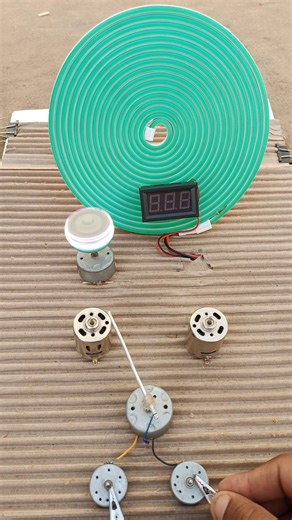 सभी द्वारा नियम लाइट लाइट वोल्टमीटर जनरेटर गोल बिजली उत्पन्न DC motor