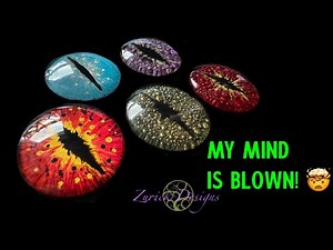 Create Dragon Eyes with UV Gel Nail Polish & Resin Suds Technique- Easy & Unique!