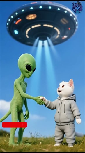 Milo Trapped Alien📺🐙🛸 p#1🤔#cat #cartoon #mamacat #mothercat #funny #shorts #movie #cute