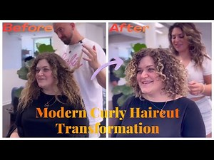 Modern Curly Haircut Transformation | Professional Salon Curly Hair Styling